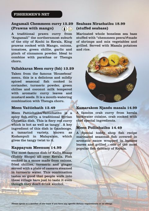 Menu - Kalpakavadi Restaurant