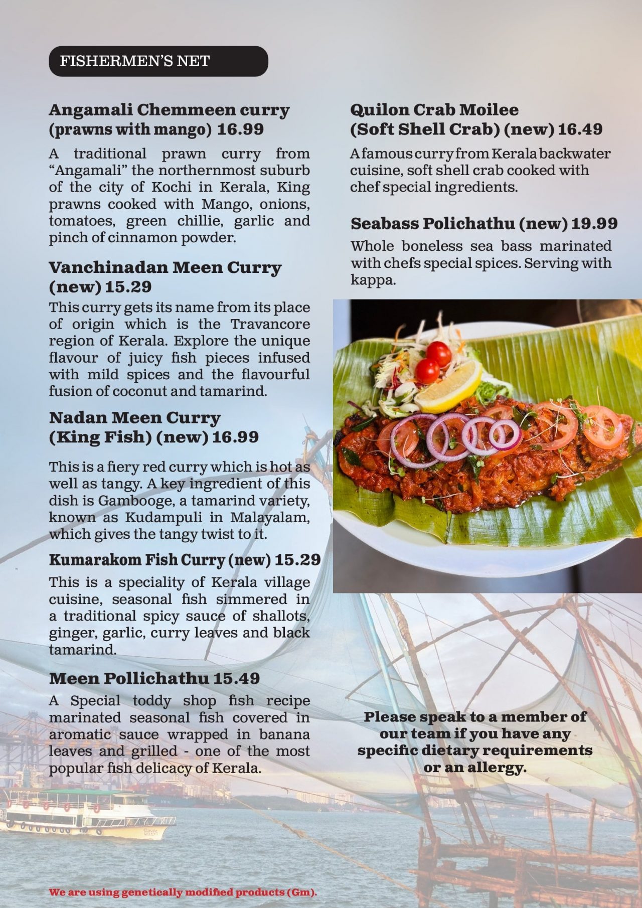 Menu - Kalpakavadi Restaurant